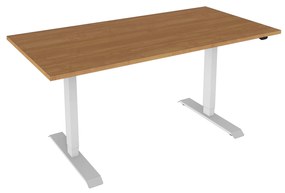 NOBL Dynamic Elektr. nastavitelný polohovací stůl 160x80 Dynamic Dekor stolové desky: olše, Barva podnože: bílá
