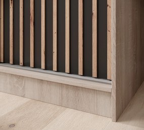ADRK Furniture Šatní skříň s zrcadlem Ida 200 ADRK-SW-IDA-SB-200
