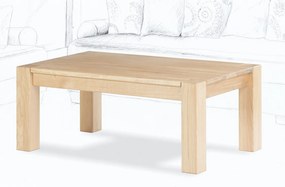 Wooded Konferenční stolek Denver Standard z masivu DUB Výška stolku: 53 cm