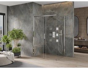 Mexen Omega rozsouvací sprchový kout 120 x 80 cm, Průhledné, Chromovaná - 825-120-080-01-00