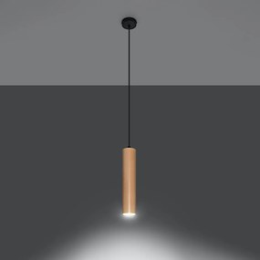 Sollux Lighting Dřevěná závěsná lampa LINO