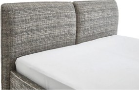 Tmavě zelená čalouněná dvoulůžková postel bez roštu 160x200 cm Infinity – Meise Möbel