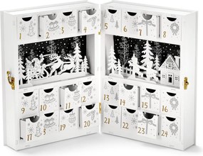 Tchibo - Adventní kalendář s LED - barva: bílá