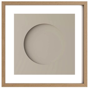 Idealform Poster no. 1 Minimalist circle Barva: Smokey taupe, S textem: S textem