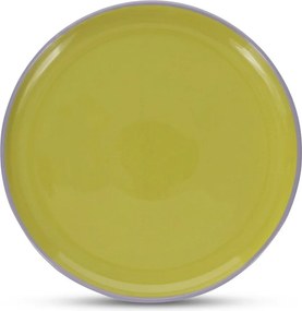 Zelený/fialový talíř z kameniny ø 26 cm Duo – ONA