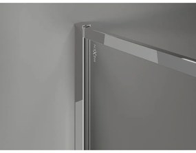 Mexen, Mexen Kioto-XF sprchová stěna s rámem 50 x 202 cm, 10 mm průhledná, chrom - 800-050-104-01-00-X