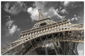 Obraz na plátně - Eiffelova věž - pohled zezdola 135FA (60x40 cm)