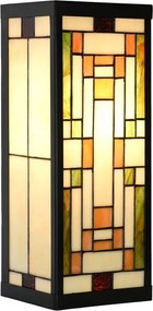 Nástěnná lampa tiffany Yves II - 14*16*40 cm E27/max 1*100W