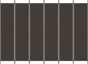 vidaXL 6dílný paraván 300 x 220 cm textil [350206] Barva: antracitová