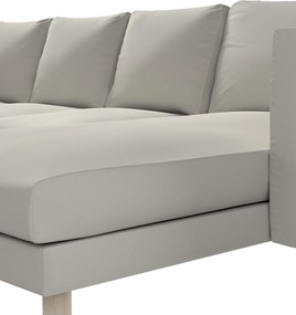 Potah na pohovku IKEA Norsborg 4-místná se šezlongem barva šedá látka pletený vzor