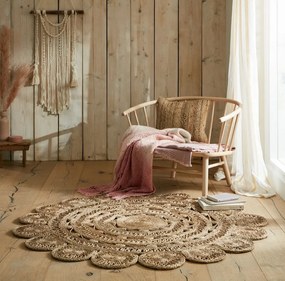 Flair Rugs koberce Kusový koberec Handmade Jute Eden kruh - 150x150 (průměr) kruh cm