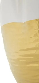 Váza Lux 25 cm zlatá/bílá