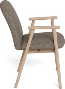 ACTONA Set dvou jídelních židlí s područkami CALVIN taupe