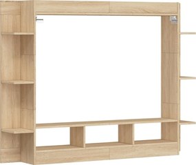 vidaXL TV skříňka 152 x 22 x 113 cm kompozitní dřevo [833724] Barva: Bílá