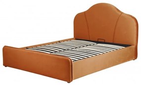 Čalouněná postel Helmer 160x200 měděná