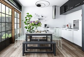 Toolight - LED stropní svítidlo + dálkové ovládání APP802-C, černá, OSW-09751