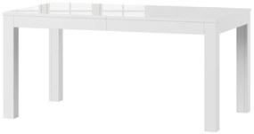 SZYNAKA Trendline Jídelní stůl rozkládací - VENUS, 160/206/253/300x90, lesklá bílá