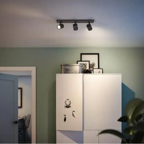 Philips - LED RGBW Stmívatelné bodové svítidlo RUNNER 3xGU10/6,5W/230V černá