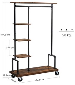 Vasagle & Songmics Stojan na ramínka RUPR