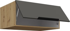 ARIA pa | horní skříňka 80 NAGU-36 1F výklopná | 80 cm | HLUBOKÁ | ANTI FINGERPRINT povrch | artisan/šedá grafit