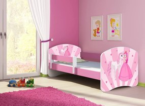 Dětská postel - Princezna s poníkem 2 160x80 cm růžová