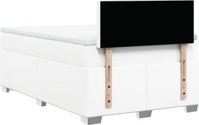 Box spring postel s matrací bílá 120x200 cm umělá kůže 3286117