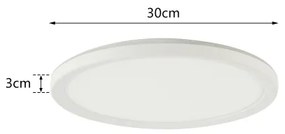 Brilagi-LED Stmívatelné svítidlo se senzorem ULTRA SLIM LED/18W/230V pr.30 cm+DO