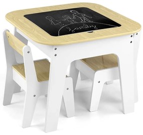 Dětský stůl a židle Milly Mally Olaf Blocks White