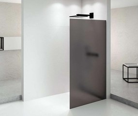Polysan Architex - Sprchová stěna Walk-In, 106x210 cm, matná černá/matné kouřové sklo AXB110SM