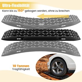 Costway Sand sheets off-road 2 kusy trakční pomocný žebřík pneumatik