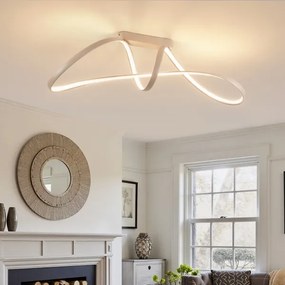 Brilagi-LED Stmívatelný přisazený lustr TWISTER LED/60W/230V 3000-6000K béžov+DO