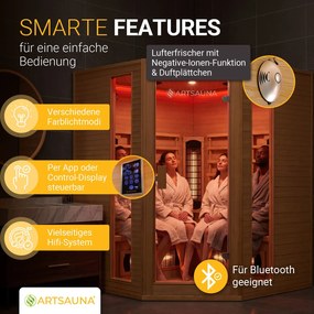 Artsauna Rohová infrasauna Nyborg E150V