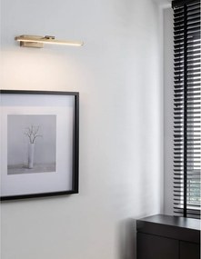 Kovové LED nástěnné svítidlo s ohybatelnou konstrukcí v mosazné barvě Marnell – Nova Luce