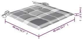vidaXL Marketos 5dílný skládací zahradní jídelní set s poduškami bambus