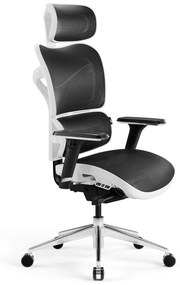 Kancelářská ergonomická židle Diablo V-Commander: Bílo-Černá
