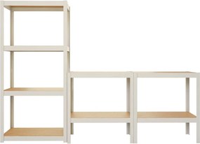 AR Style Set 11 – Kaskádový regál 150x210x40 cm, bílý