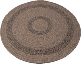 Koberec Indiana 08866A JUTE / BLACK kruh