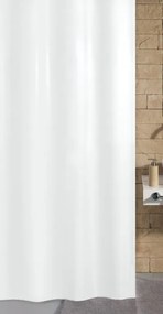 KITO sprchový závěs 180x200cm, polyester bílý (4937114305)