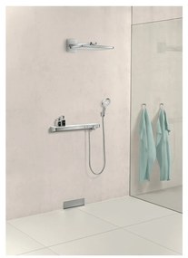 Hansgrohe ShowerTablet Select 700 - Sprchová baterie nástěnná, termostat, bílá / chrom 13184400