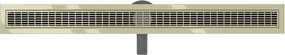Mexen Flat 360° M33 otočný lineární odtok 80 cm, zlatý - 1533080-40