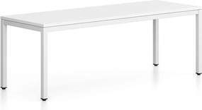 Lavice FRAME, bílá podnož, 1685 x 404 x 468 mm, bílá