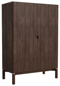 Tmavě hnědá skříňka v dekoru dubu 90x130 cm Arun – Unique Furniture