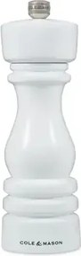 ColeMason London White Gloss / Mlýnek na pepř / 18 cm / bukové dřevo