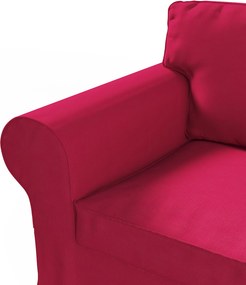 Potah na křeslo IKEA Ektorp barva červená látka pletený vzor