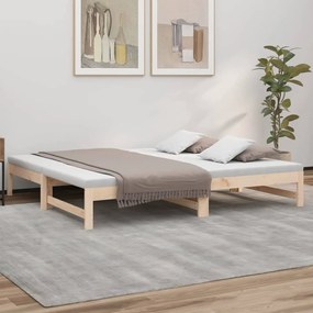 Výsuvná postel 2x (90 x 190) cm masivní borovice,  823414