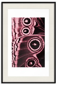 Plakát Jemnost přírody - jednoduchá umělecká abstrakce se křídly motýla