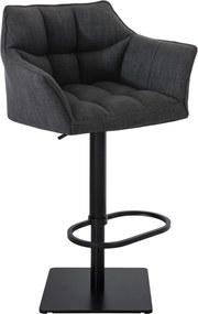 Barová židle Damaso B látka – tmavě šedá