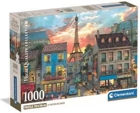 Clementoni - Puzzle 1000 Ulice Paříže