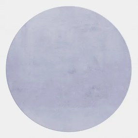 Kusový koberec kruh Pouffy 5100 silver Kruh 120 cm průměr