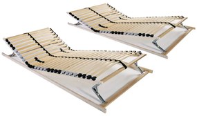 Lamelové rošty do postele 2 ks 28 lamel 7 zón 90 x 200 cm 3051429
